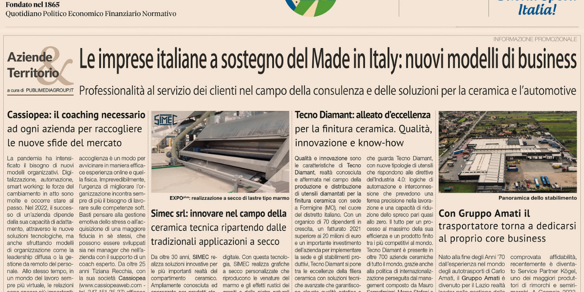 "Italian companies in support of Made in Italy: new business models ...